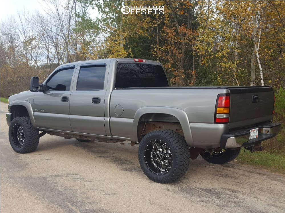 2006 GMC Sierra 2500 HD with 20x10 -19 Sota Scar and 295/55R20 Nitto ...