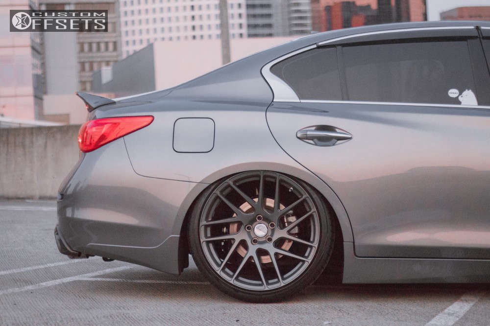 2014 INFINITI Q50 with 20x9 20 Varrstoen L153 and 265/35R20 Achilles ...