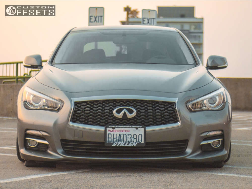 2014 INFINITI Q50 with 20x9 20 Varrstoen L153 and 265/35R20 Achilles ...