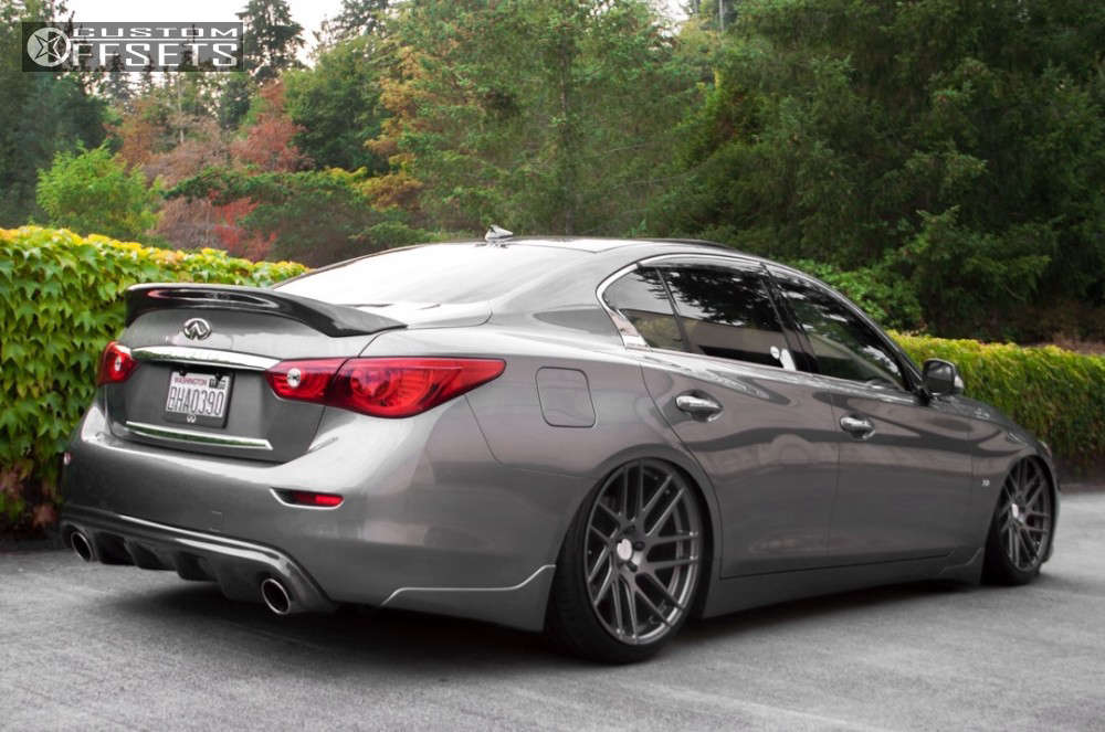 2014 INFINITI Q50 with 20x9 20 Varrstoen L153 and 265/35R20 Achilles ...