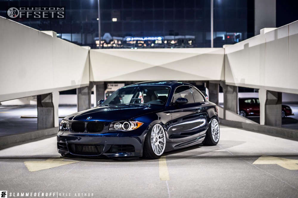 2009 BMW 135i with 18x9.5 35 Rotiform Rse and 215/45R18 Continental ...