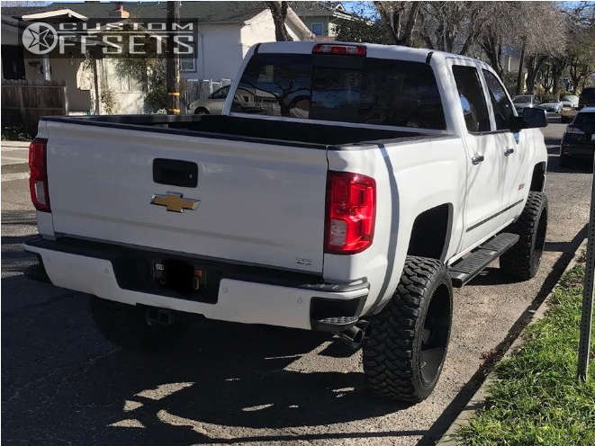 2017 Chevrolet Silverado 1500 with 24x12 -44 Cali Offroad Distorted and ...