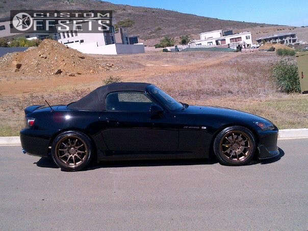 2007 Honda S2000 with 17x9 35 Volk Ce28n and 215/45R17 Bridgestone ...