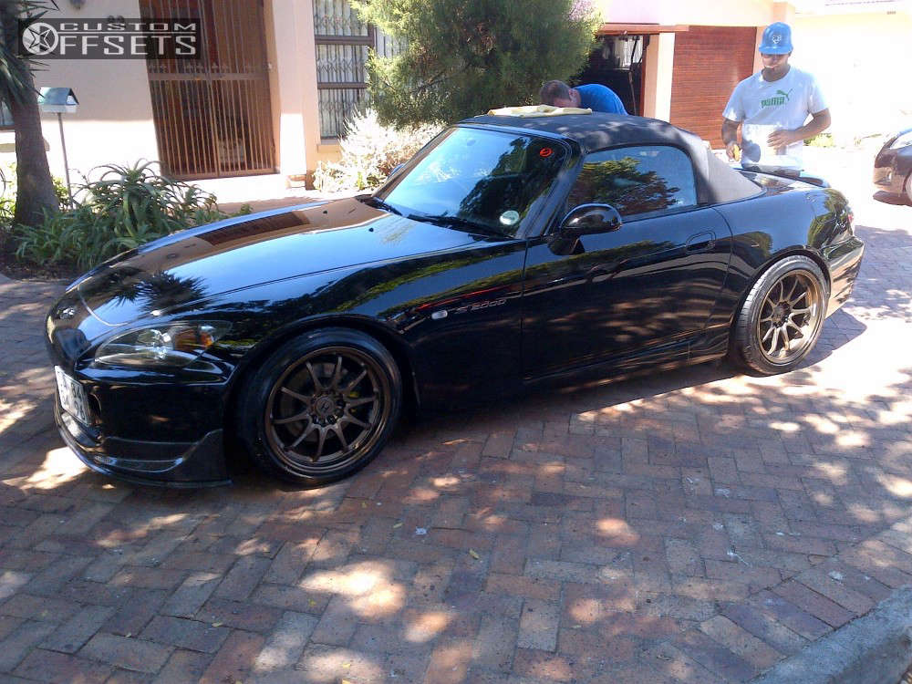 2007 Honda S2000 with 17x9 35 Volk Ce28n and 215/45R17 Bridgestone ...