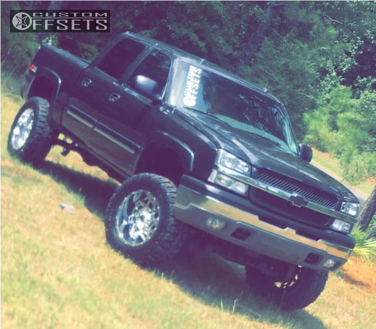 2006 Chevrolet Silverado 1500 with 20x10 -25 Dropstars 652v and 35/12 ...