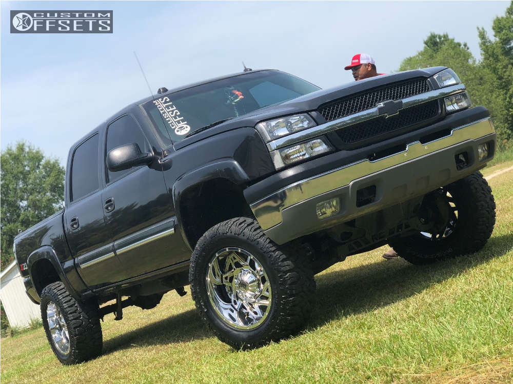 2006 Chevrolet Silverado 1500 with 20x10 -25 Dropstars 652v and 35/12 ...