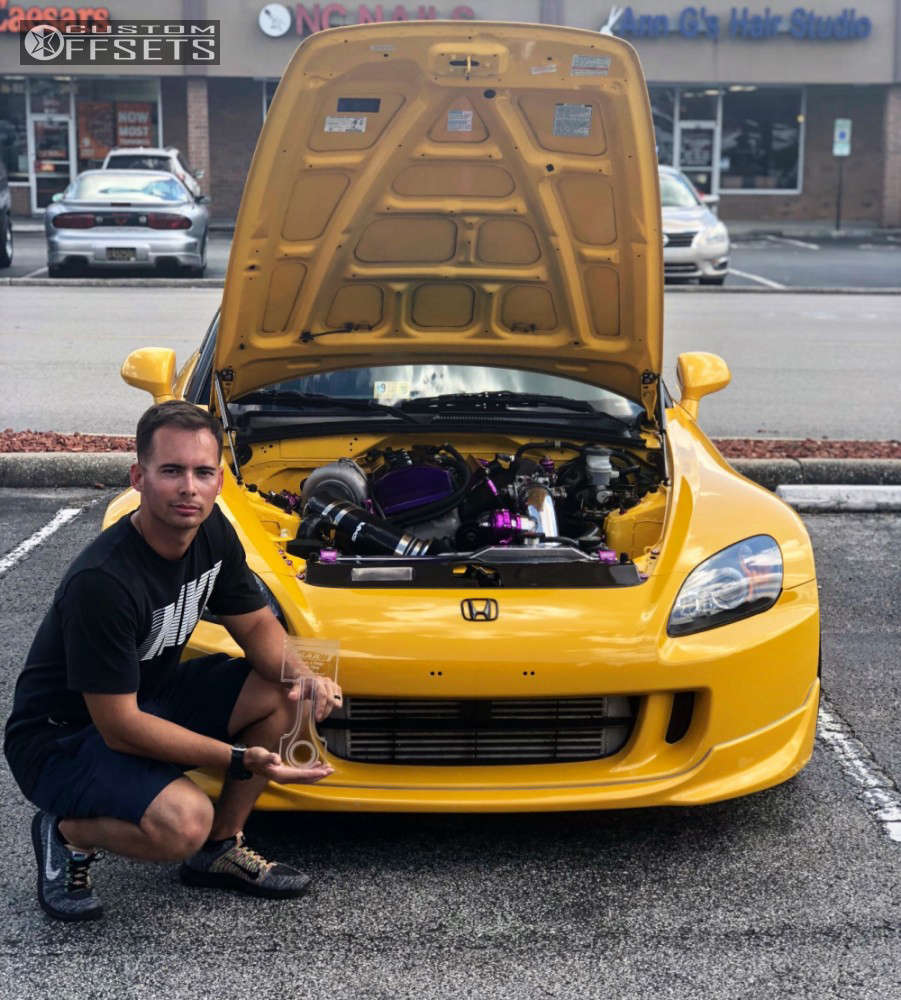 2004 Honda S2000 with 17x9 35 Enkei RPF1 and 275/40R17 Nitto NT05 and ...