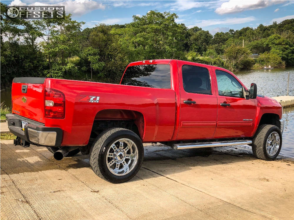 2011 Chevrolet Silverado 2500 HD with 20x10 -24 XD Riot and 305/50R20 ...