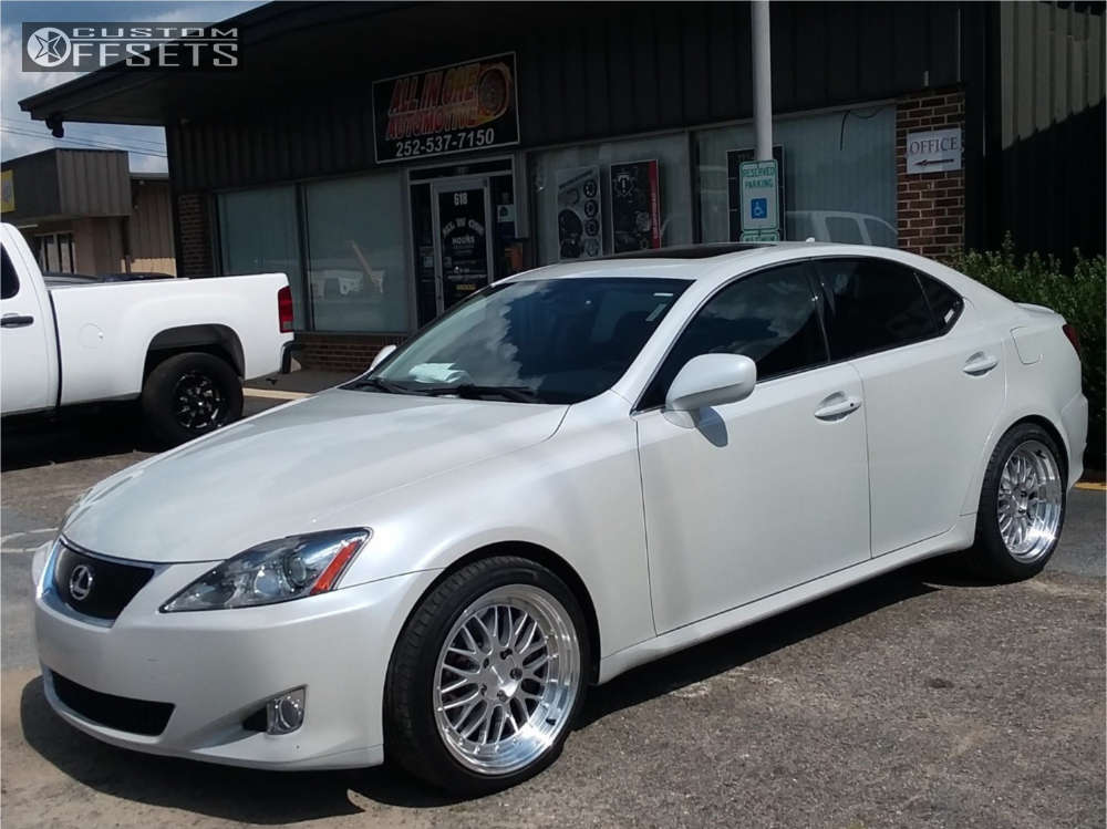 2007 Lexus IS350 with 18x9.5 35 ESR Sr05 and 225/40R18 Nexen N5000 Plus ...