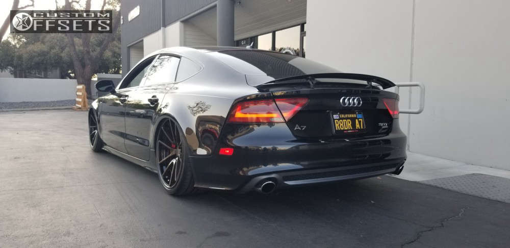 2013 Audi A7 Quattro with 21x10.5 25 Rotiform Spf and 275/30R21 Hankook ...