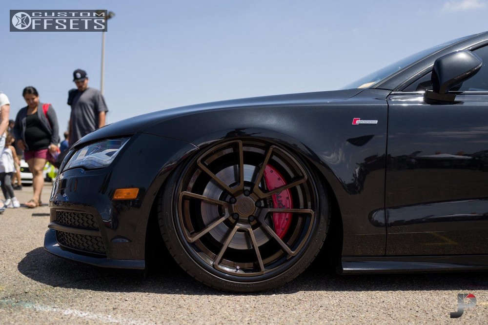 2013 Audi A7 Quattro with 21x10.5 25 Rotiform Spf and 275/30R21 Hankook ...