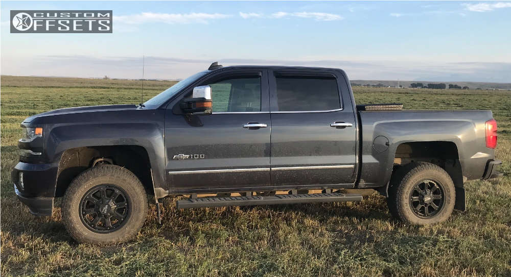 2018 Chevrolet Silverado 1500 with 18x9 18 Moto Metal Mo984 and 275 ...