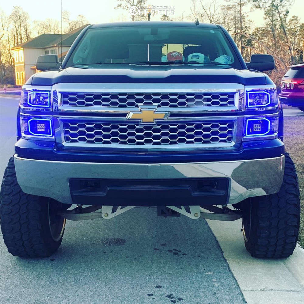 2014 Chevrolet Silverado 1500 with 24x14 -76 Dropstars Forged F60p1 and ...