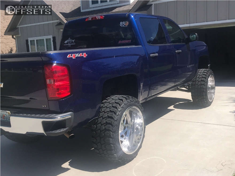 2014 Chevrolet Silverado 1500 with 24x14 -76 Dropstars Forged F60p1 and ...