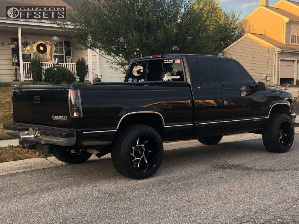1998 Chevrolet C1500 with 20x12 -51 Vision Prowler and 305/50R20 Nitto ...