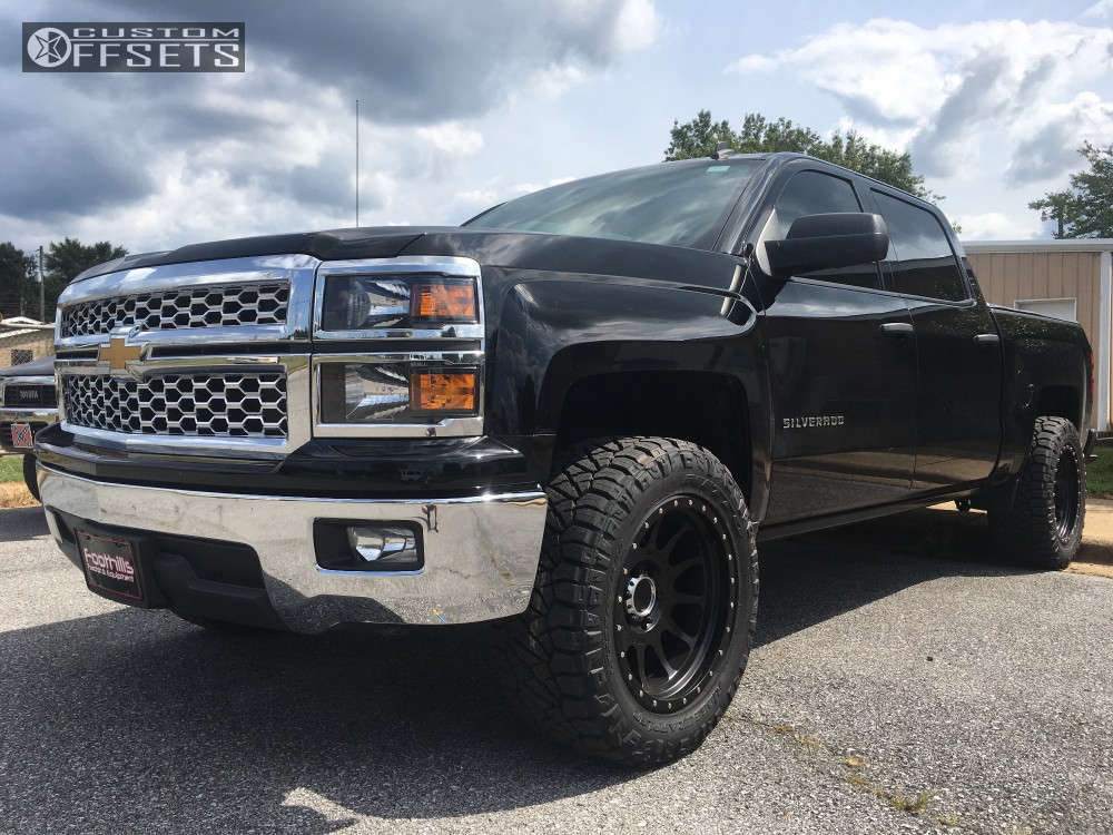 2014 Chevrolet Silverado 1500 with 20x10 -24 Method Nv and 275/55R20 ...