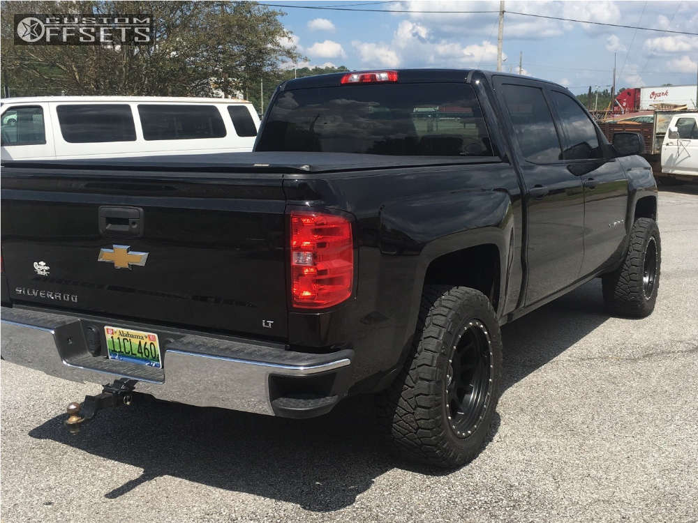 2014 Chevrolet Silverado 1500 with 20x10 -24 Method Nv and 275/55R20 ...