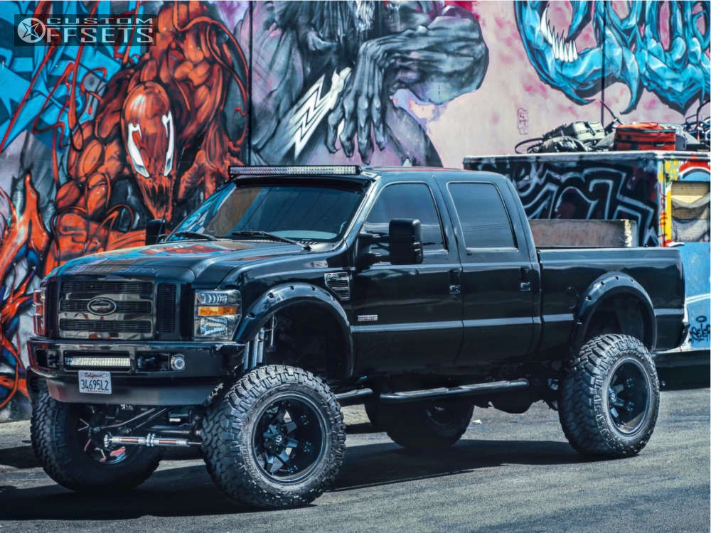 1999 Ford F-250 Super Duty with 22x14 -76 Fuel Octane and 40/15.5R22 ...