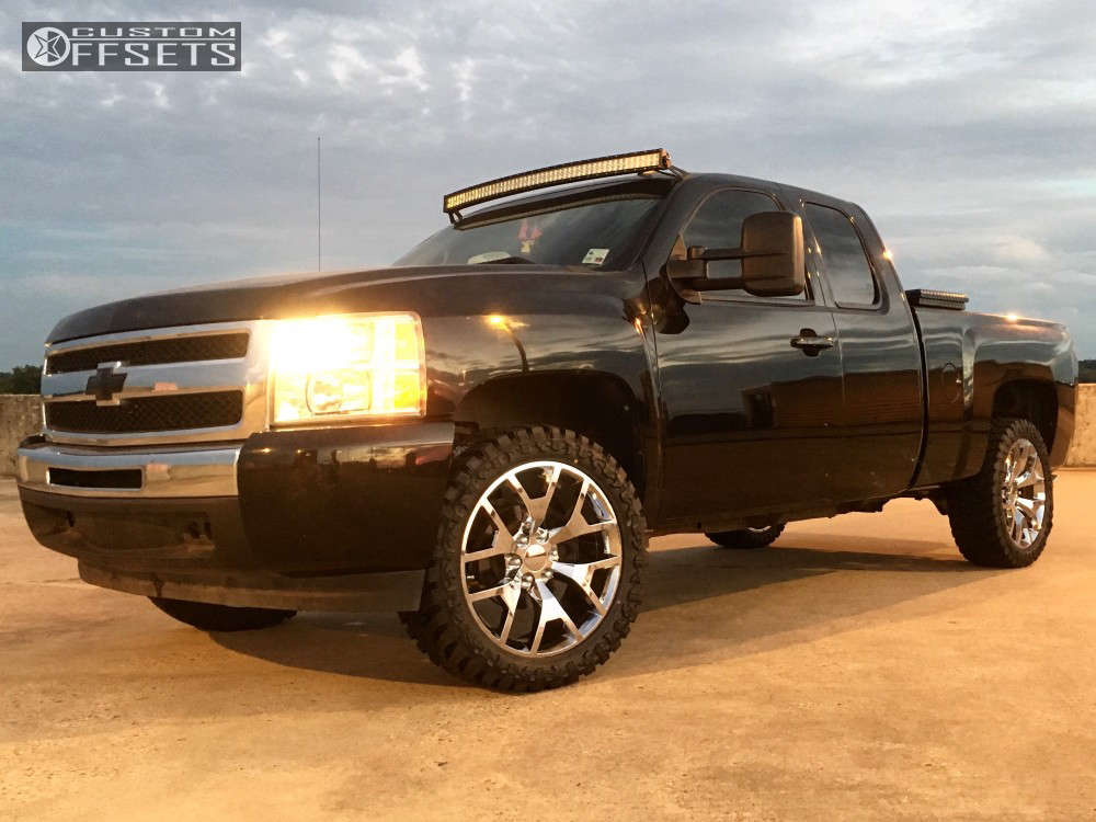 2011 Chevrolet Silverado 1500 with 22x9 28 OE Performance 169 and 33/12 ...