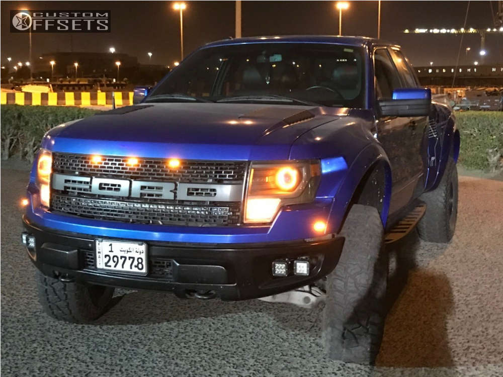 2014 Ford Raptor with 17x8.5 7 Fuel Jm2 and 37/12.5R17 Mickey Thompson ...