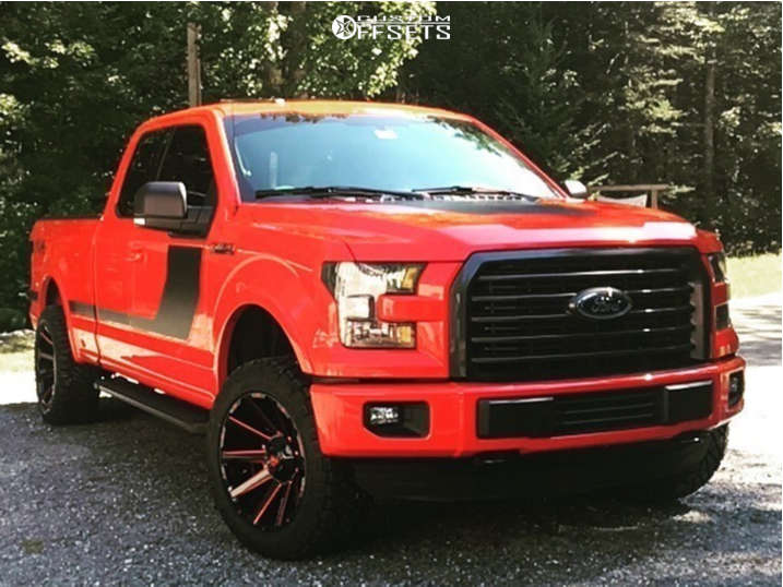 2016 Ford F-150 with 20x10 -18 Fuel Contra and 275/55R20 Nitto Ridge ...