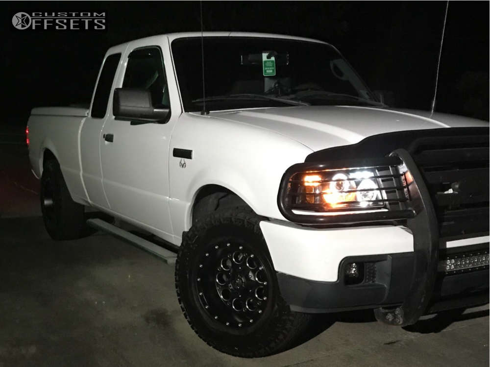 2007 Ford Ranger with 15x8 -18 Fuel Revolver and 30/9.5R15 Hankook ...