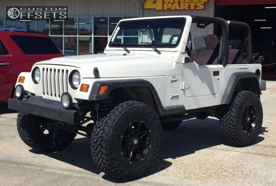 1997 Jeep Wrangler with 17x9 -12 Mayhem Rampage and 295/70R17 Nitto ...