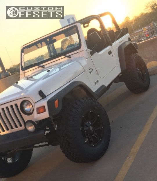 1997 Jeep Wrangler with 17x9 -12 Mayhem Rampage and 295/70R17 Nitto ...