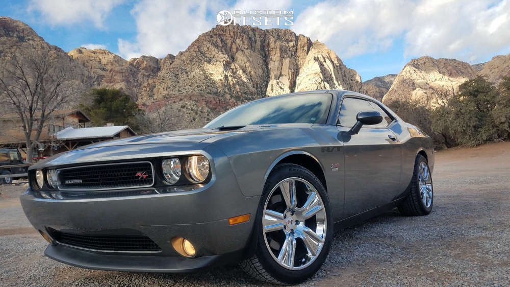 2012 Dodge Challenger with 20x9 13 Vision Stunner and 255/45R20 ...