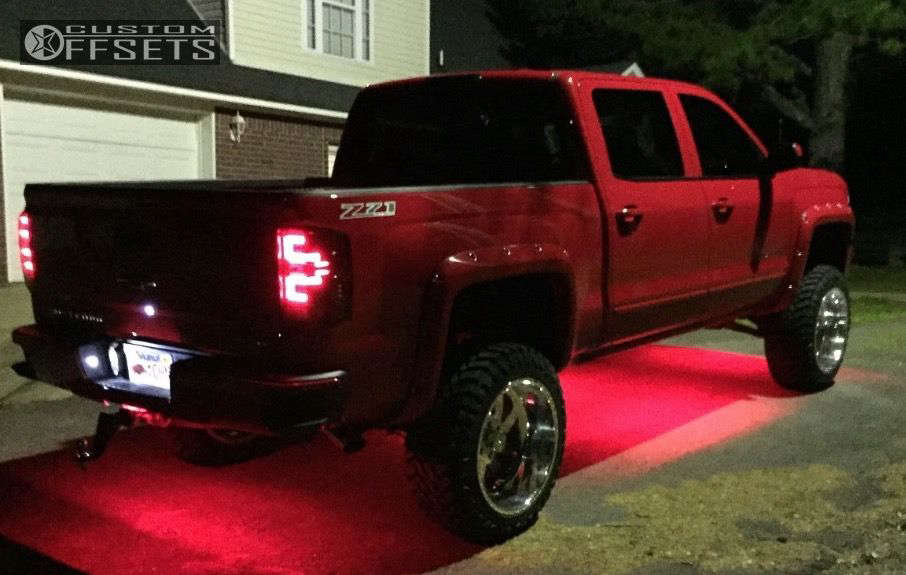 2016 Chevrolet Silverado 1500 with 22x12 -40 American Force Blade SS and 35/12.5R22 Atturo Trail ...