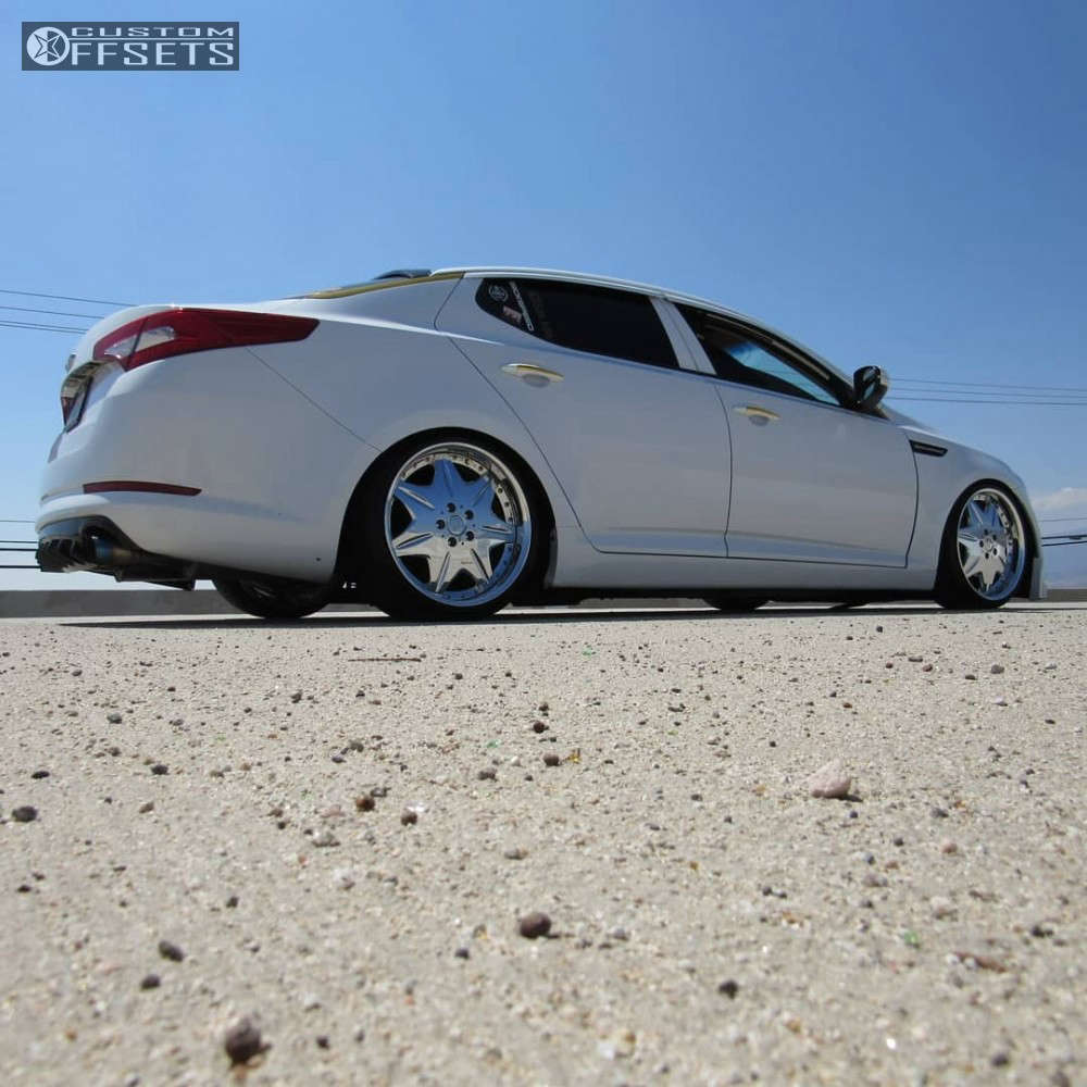 2013 Kia Optima with 19x8.5 2 Work Ls207 and 225/25R19 Bridgestone ...