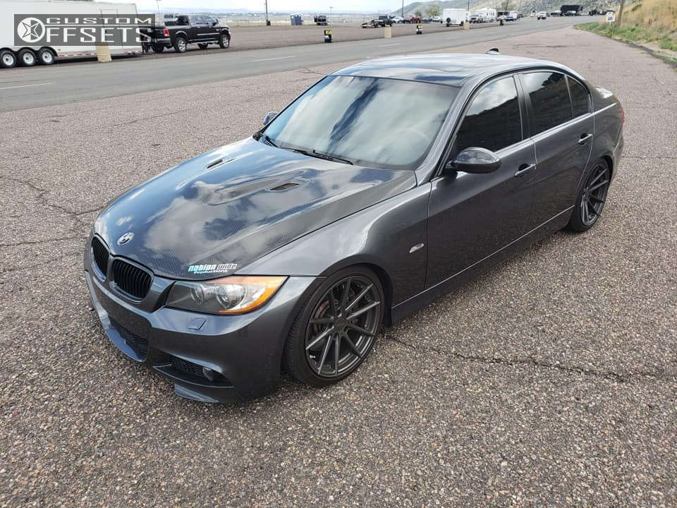 2007 BMW 335xi with 18x8.5 35 TSW Bathurst and 225/40R18 Bridgestone ...