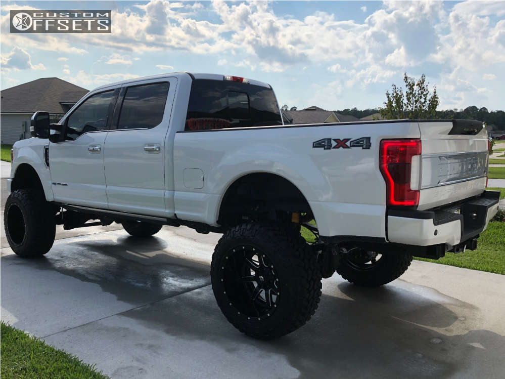 2018 Ford F-350 Super Duty with 22x14 -76 Fuel Maverick D538 and 38/13 ...