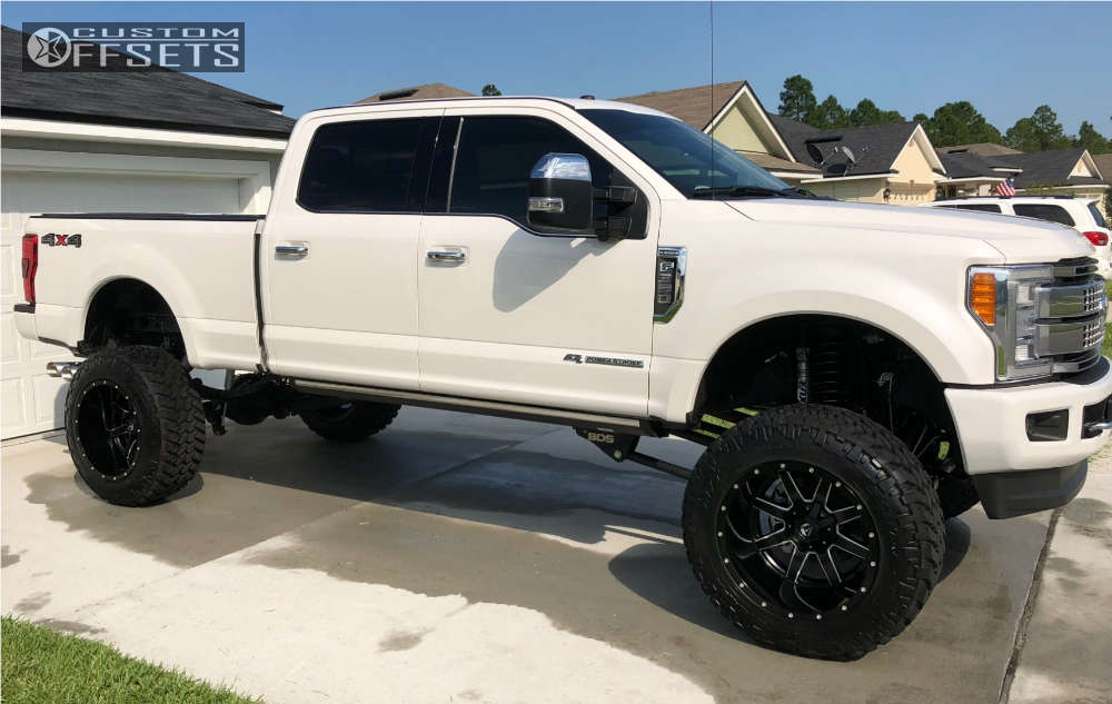 2018 Ford F-350 Super Duty with 22x14 -76 Fuel Maverick D538 and 38/13 ...