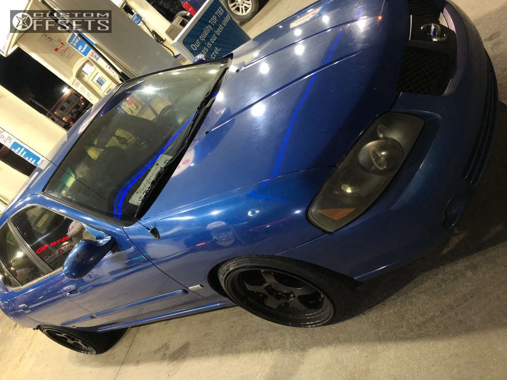 2006 Nissan Sentra with 17x9 25 Aodhan Ah03 and 205/40R17 Roadclaw Rp ...