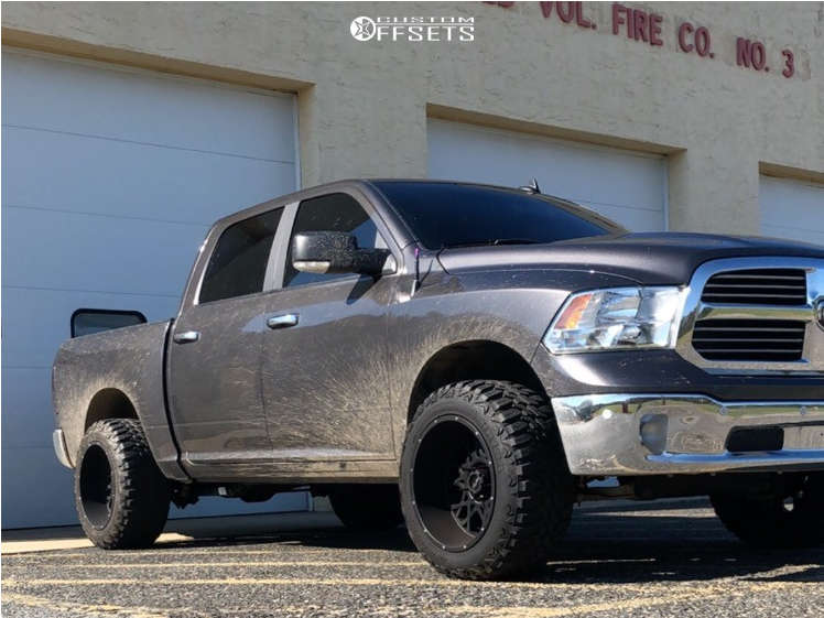 2018 Ram 1500 with 20x12 -51 Vision Rocker and 33/12.5R20 Haida Mud ...