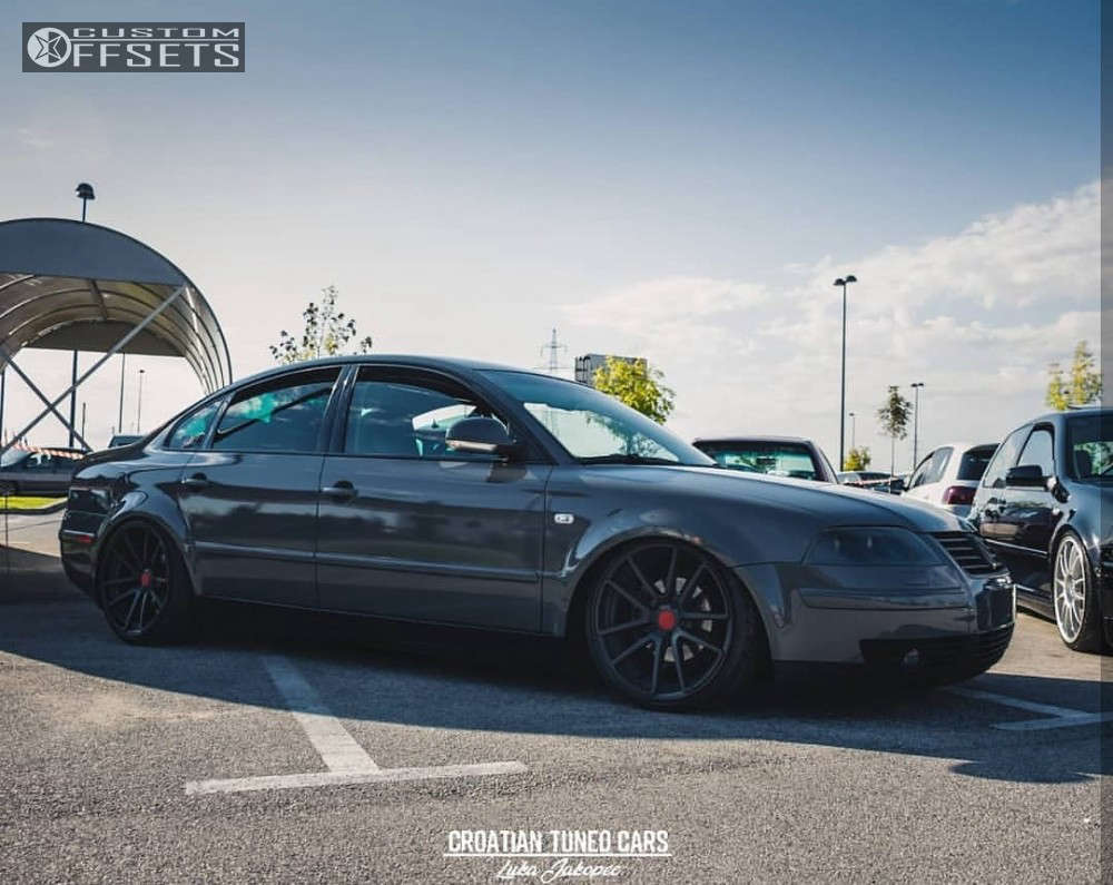 2001 Volkswagen Passat with 19x8.5 45 Rotiform Spf and 215/35R19 Hifly ...