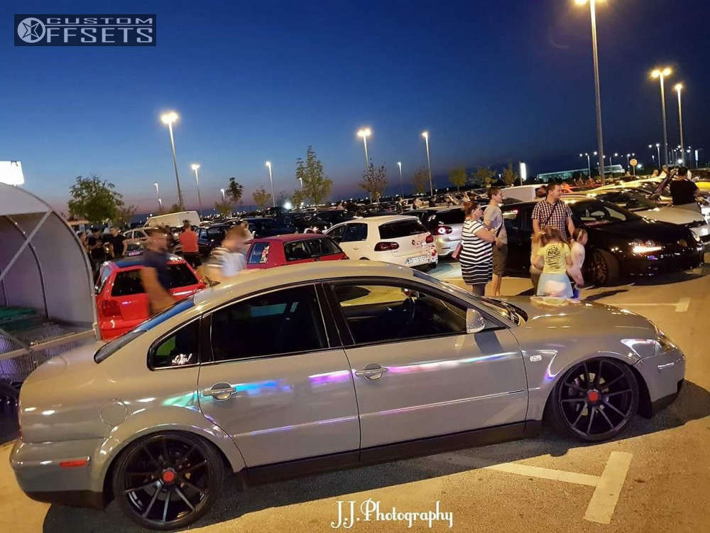 2001 Volkswagen Passat with 19x8.5 45 Rotiform Spf and 215/35R19 Hifly ...