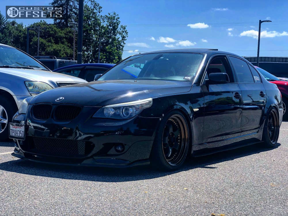 2010 BMW 528i with 19x9.5 22 Work Meister S1 3p and 235/35R19 Toyo ...