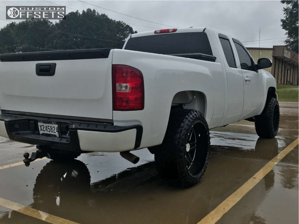 2008 Chevrolet Silverado 1500 with 22x12 -44 Axe Offroad Ax3.0 and 33/ ...