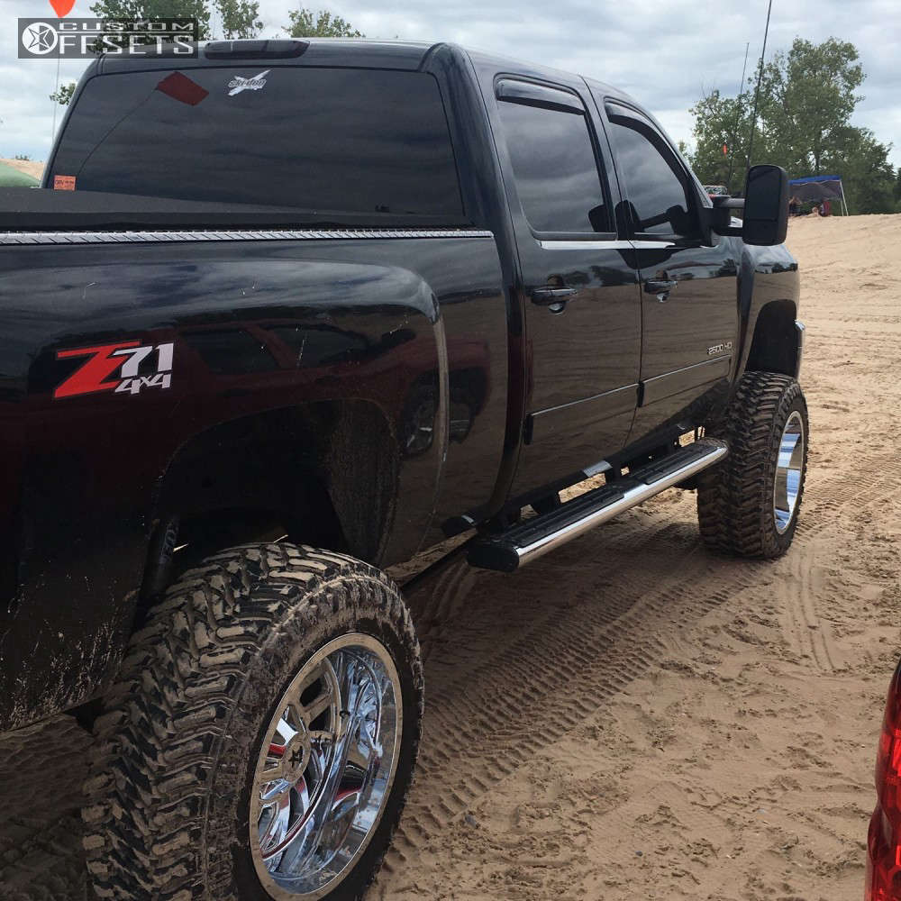 2011 Chevrolet Silverado 2500 HD with 22x12 -44 RBP Glock and 37/13 ...