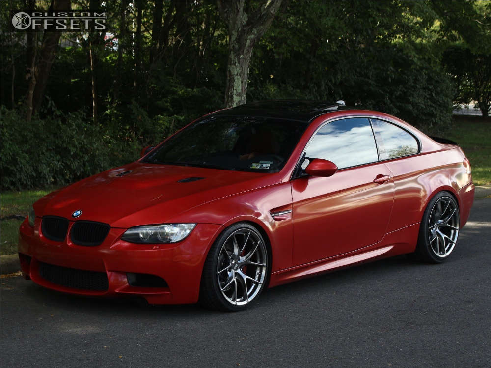 2008 BMW M3 with 19x9.5 22 ESR Rf2 and 255/30R19 Nankang NS-25 and ...