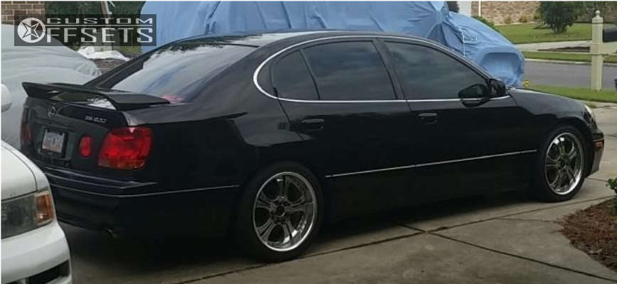 2005 Lexus GS300 with 18x7.5 43 SSR Vienna Schnitt and 235/40R18 Kenda ...