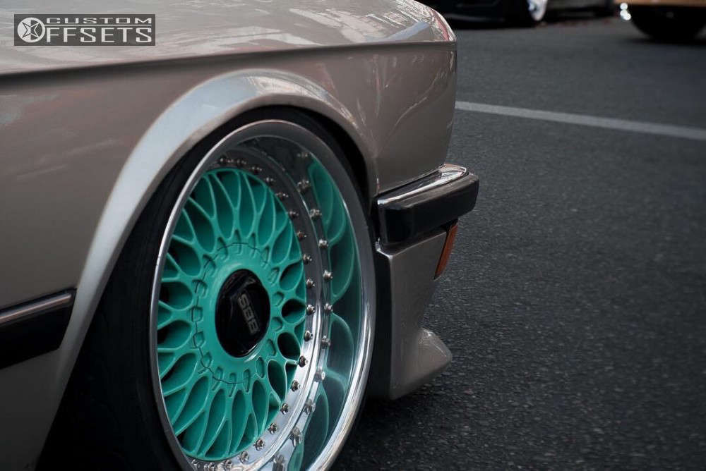 1986 BMW 5 Series with 17x10 -1 BBS Rc090 and 205/40R17 Achilles Atr ...