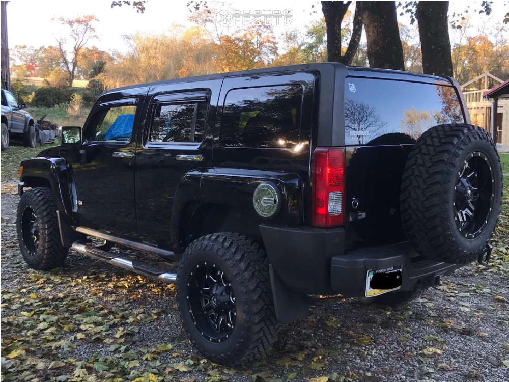 2008 Hummer H3 with 18x9 -12 Fuel Lethal and 275/65R18 Atturo Trail ...