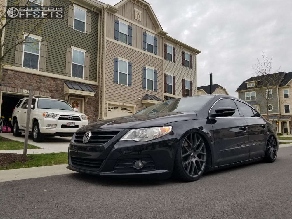 2010 Volkswagen CC with 19x8 45 Neuspeed RSe14 and 225/35R19 Nitto ...