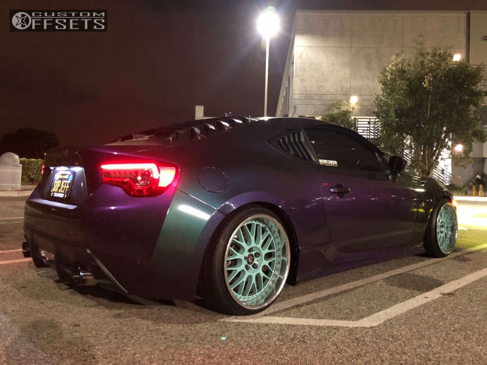 2017 Toyota 86 with 18x9.5 19 Work VS XX and 215/35R18 Nankang NS-20 ...