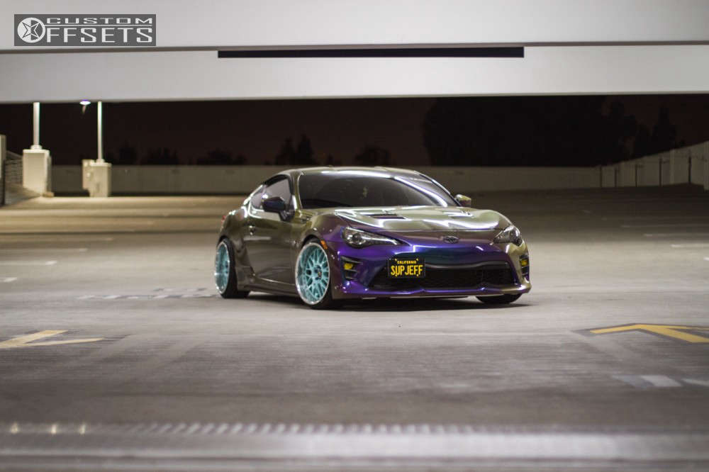 2017 Toyota 86 with 18x9.5 19 Work VS XX and 215/35R18 Nankang NS-20 ...