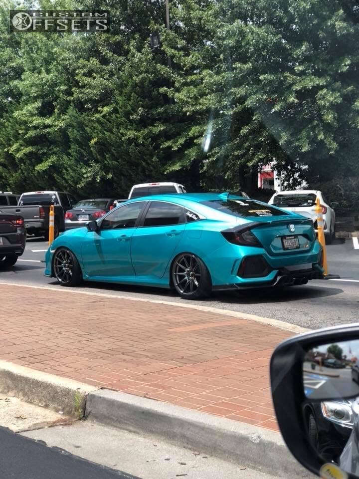 2016 Honda Civic with 19x9.75 38 XXR 527 and 235/35R19 Delinte D7 Thunder and Coilovers | Custom ...