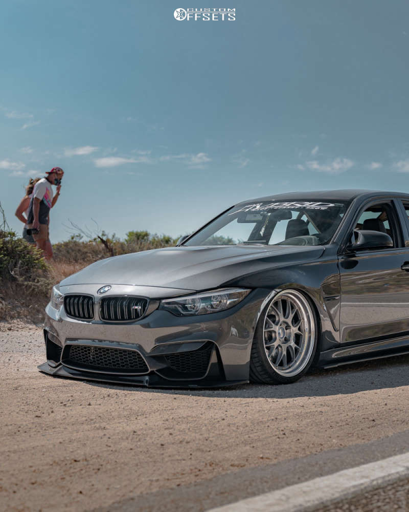 2018 BMW M3 with 20x9.5 23 BBS Lmr and 265/30R20 Michelin Pilot Sport 4 ...